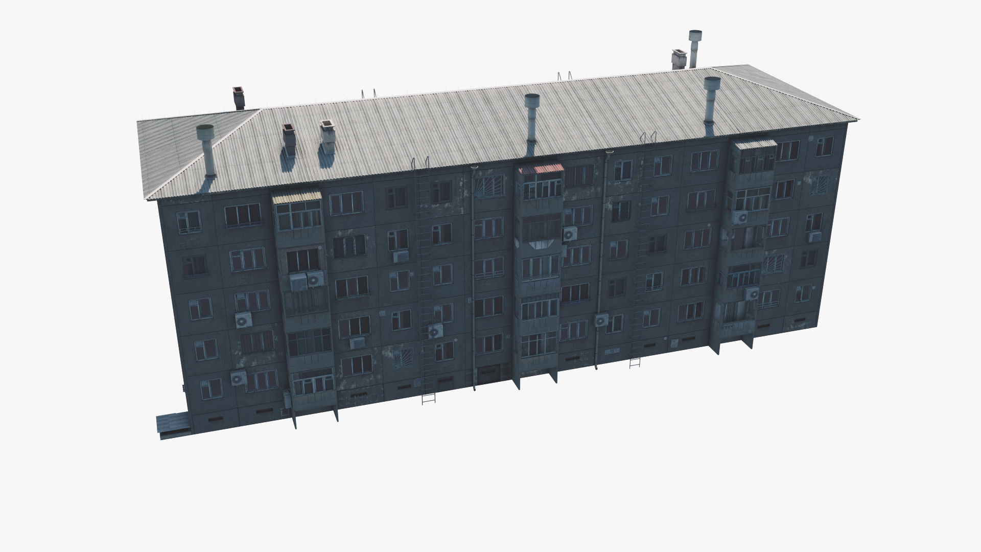 Soviet Building Collection 1 3D Model - TurboSquid 1818593
