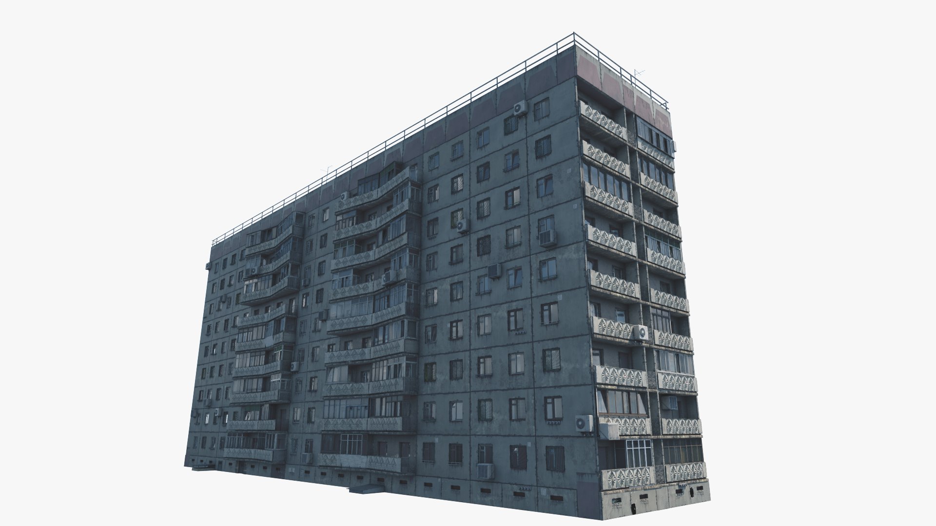 Soviet Building Collection 1 3D Model - TurboSquid 1818593