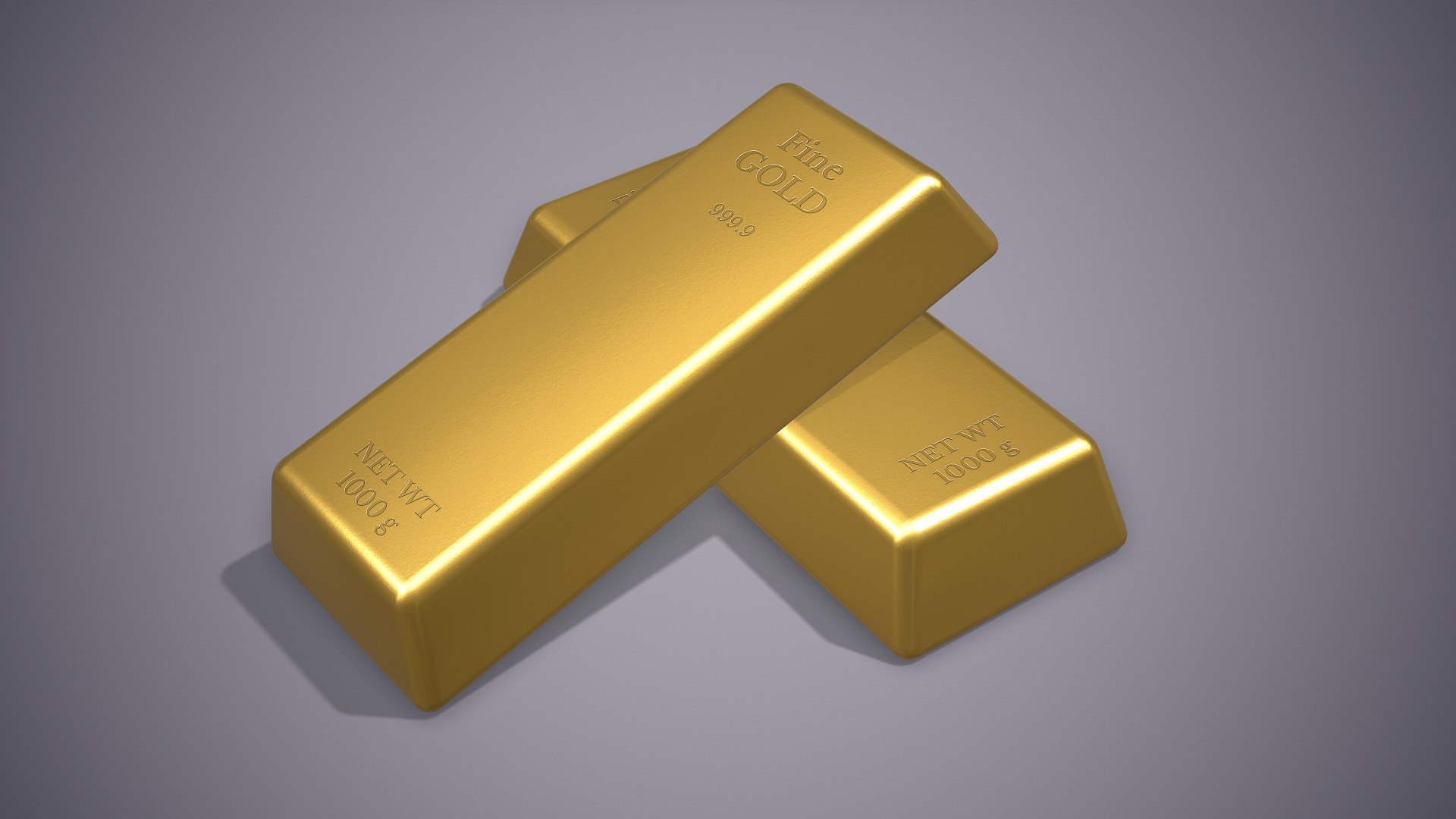 Gold Bar 3D - TurboSquid 2160916