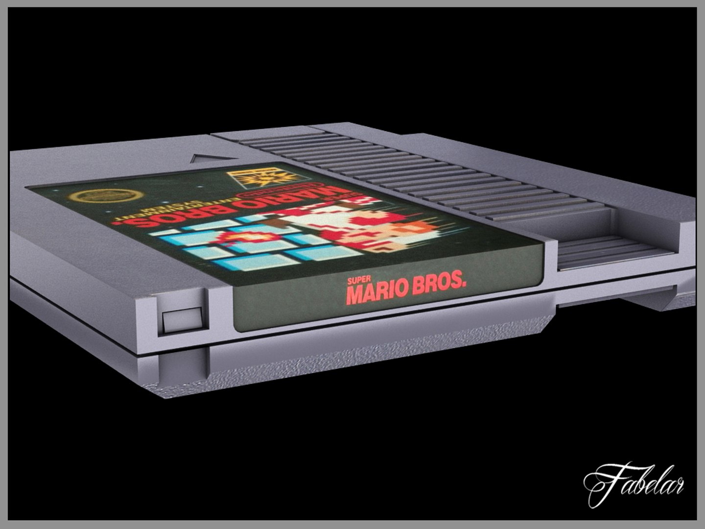 3d Model Nintendo Nes Cartridge