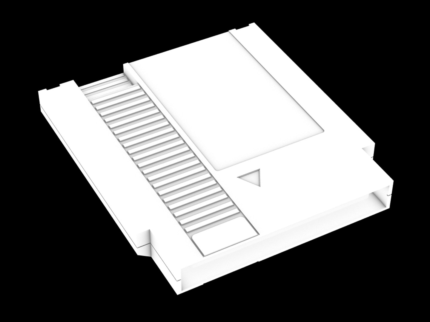 3d Model Nintendo Nes Cartridge
