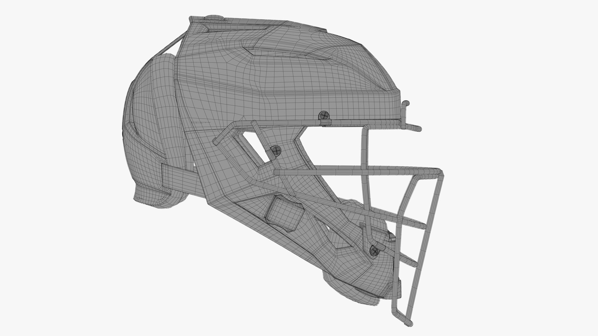 3D Catchers Helmet Baseball - TurboSquid 2140591