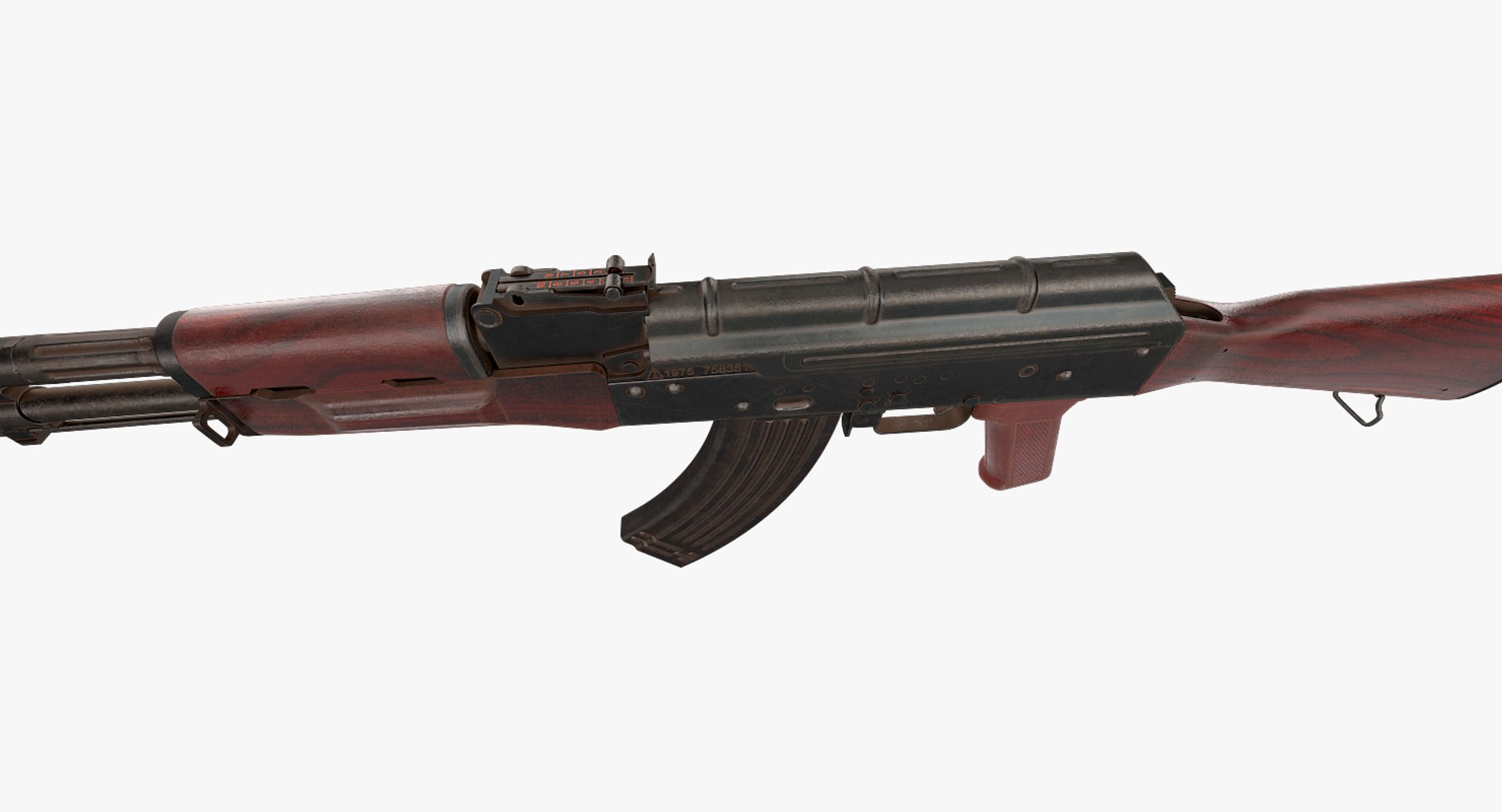 3D assault rifle akm model - TurboSquid 1389165