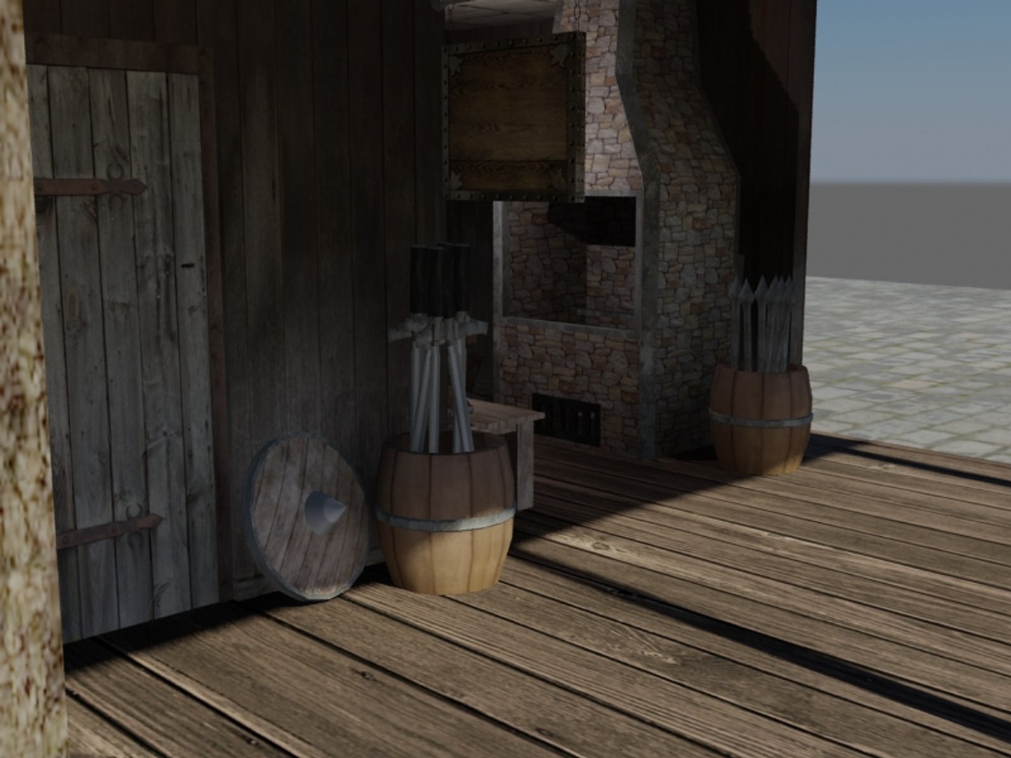 Blacksmithing Medieval 3d Model