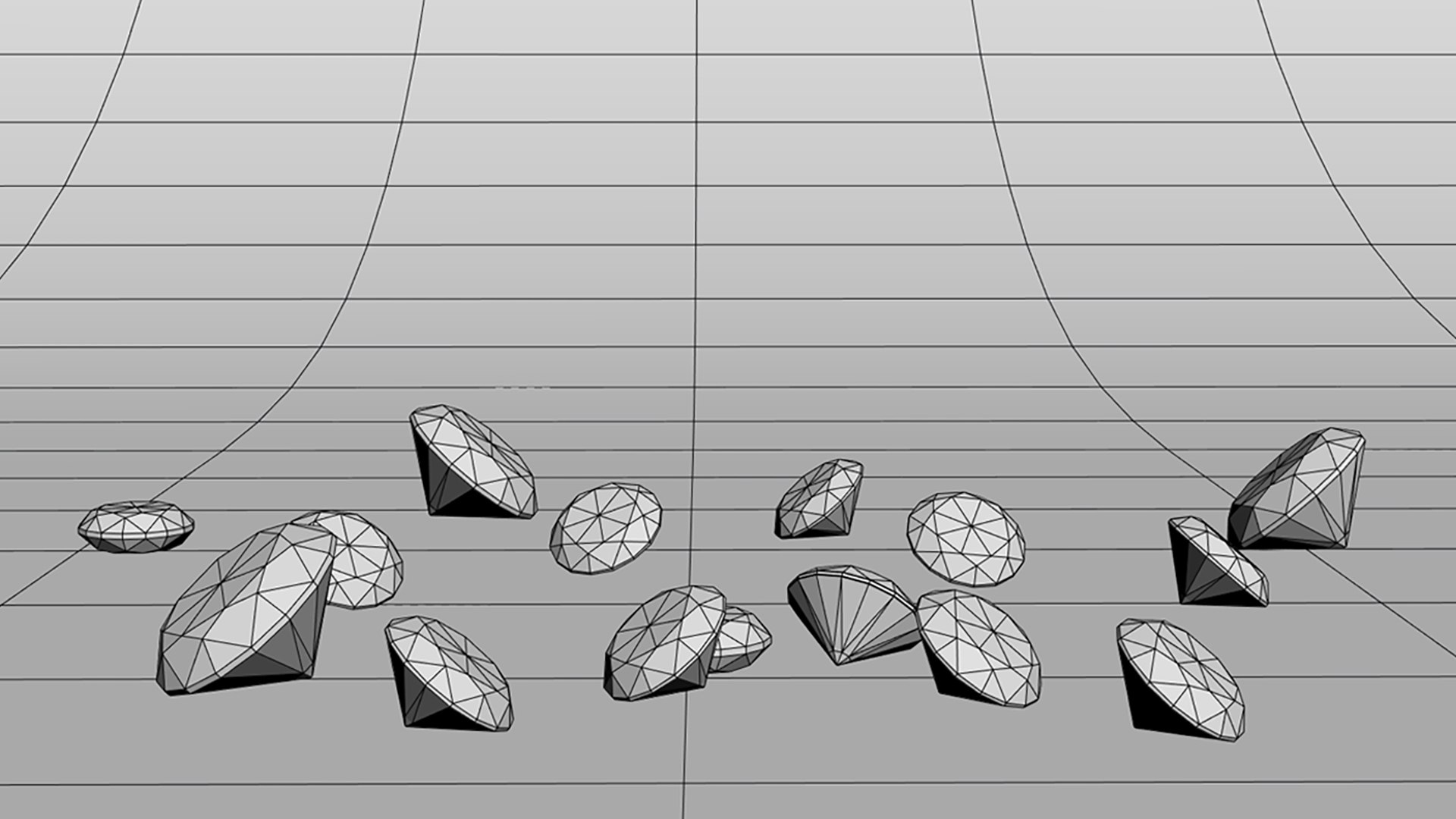 Diamonds Animated In Pink Studio 3D Model - TurboSquid 1925810