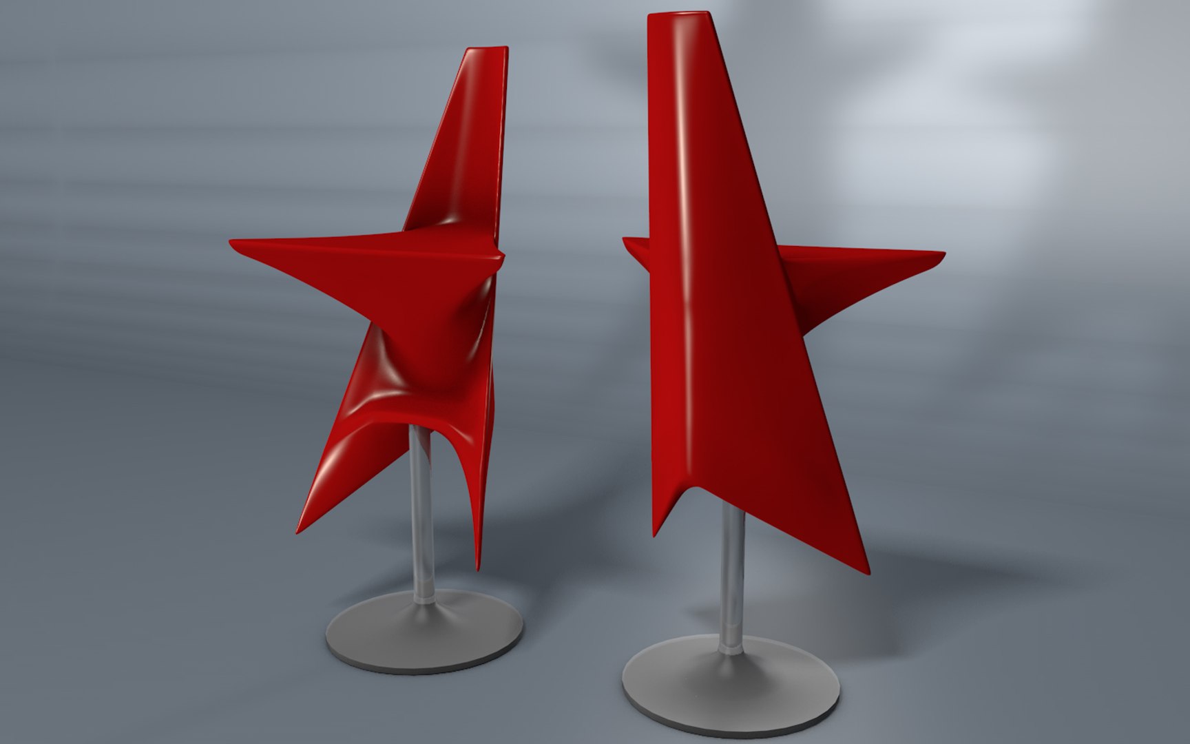 Conceptual Chair Lounge Star 3d C4d