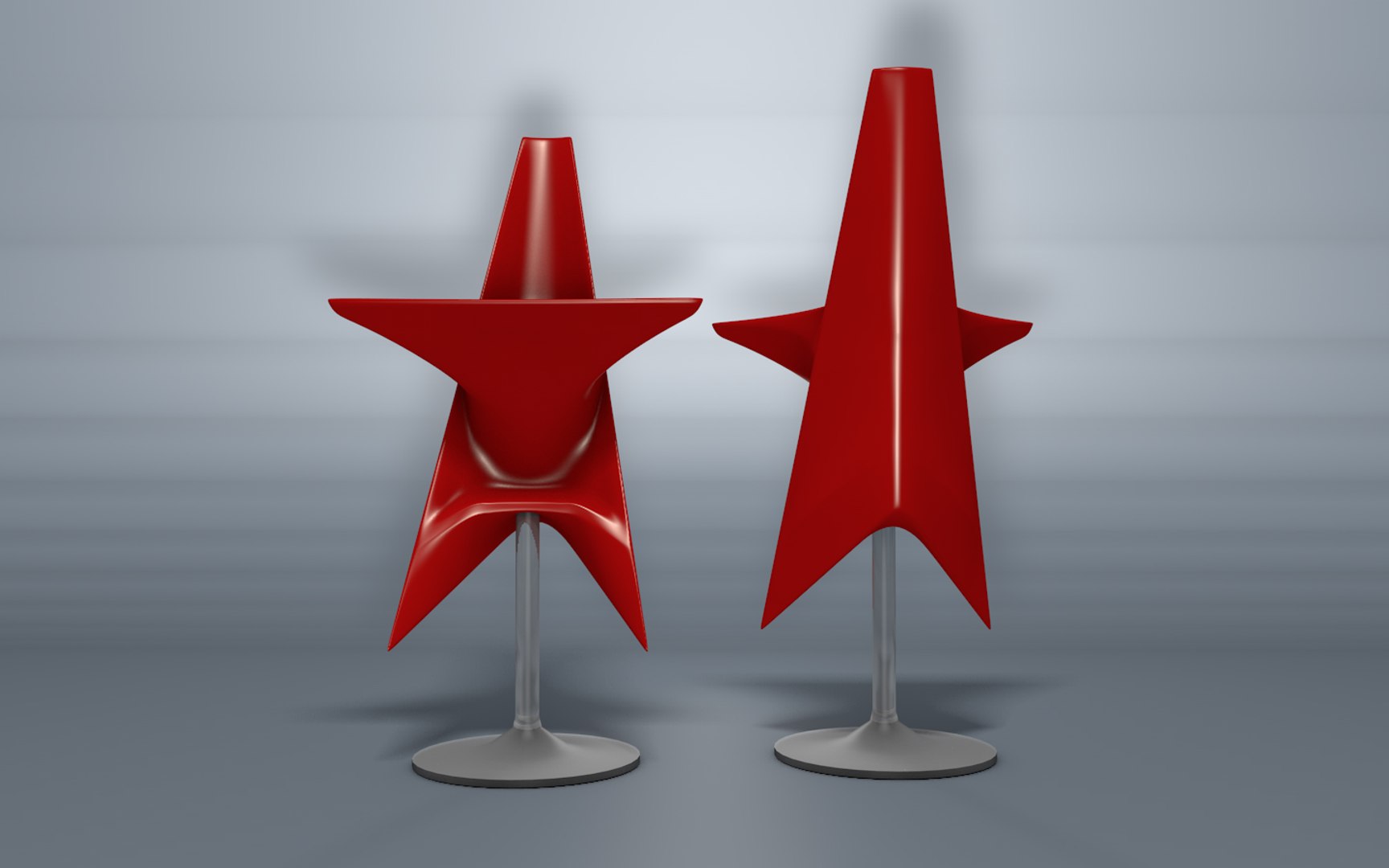 Conceptual Chair Lounge Star 3d C4d