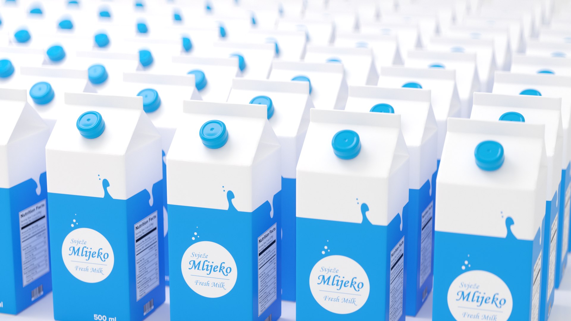 3D Milk Box - TurboSquid 1902983