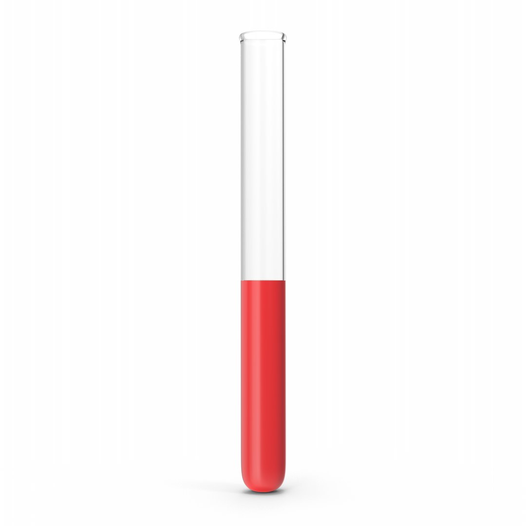 Test Tube With Red Liquid Model - TurboSquid 1982515