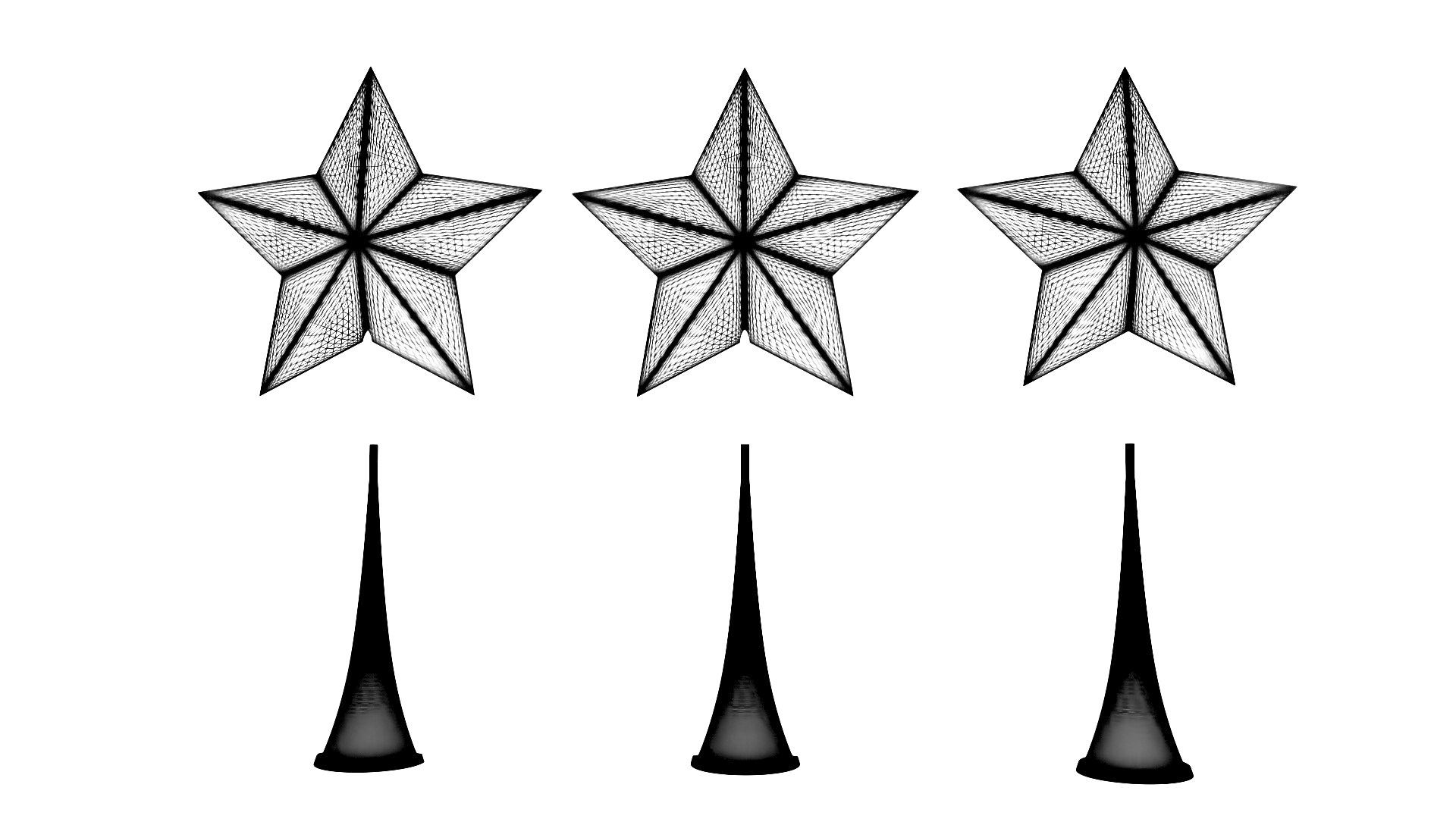 Printable Christmas Tree Top Star 3D Model - TurboSquid 1822326