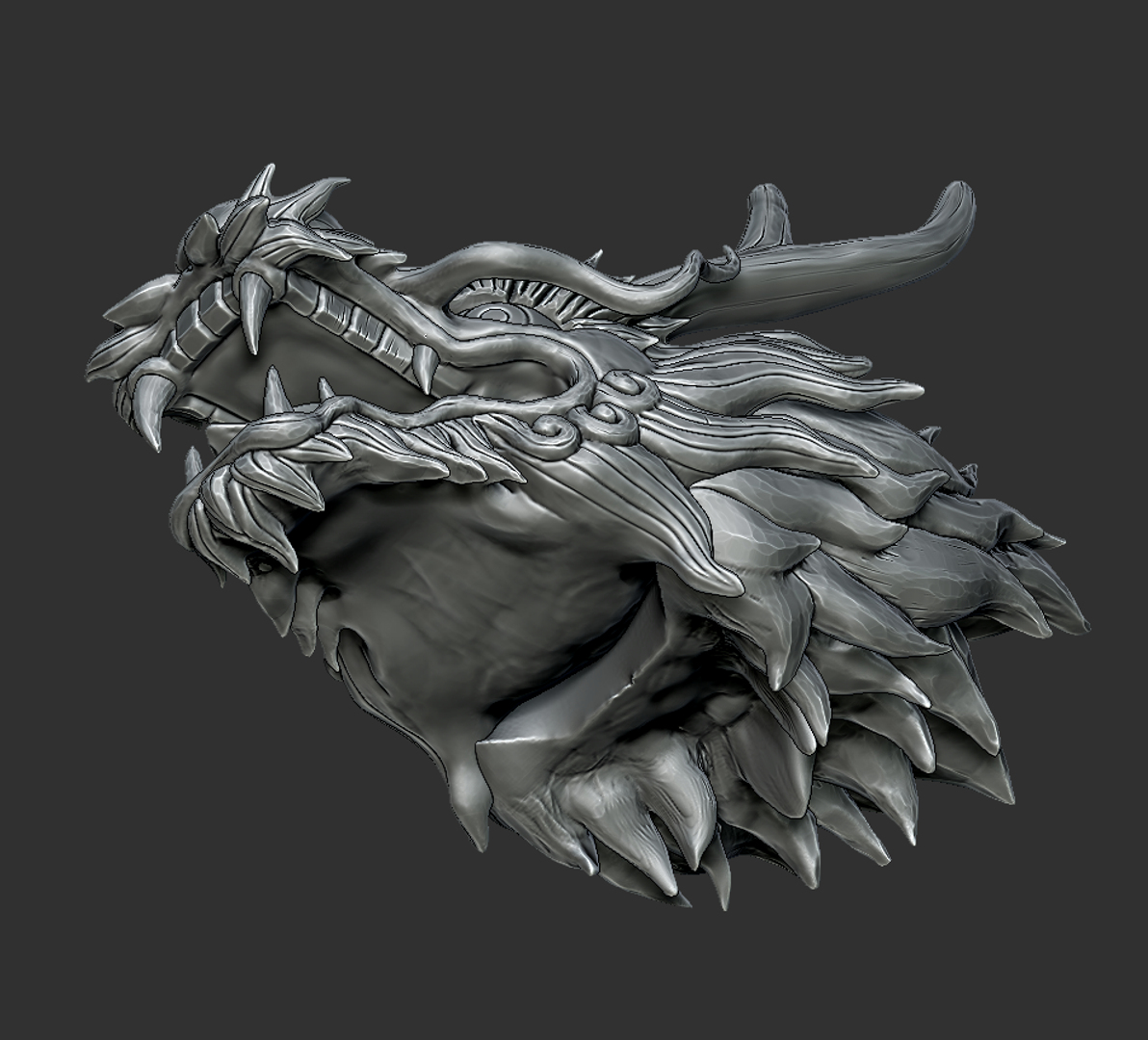 Dragon head model - TurboSquid 1610577