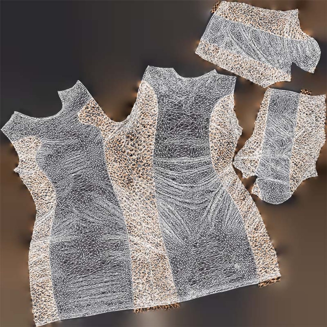 Tiger Panel Leather Dress Remastered 3D - TurboSquid 2360919