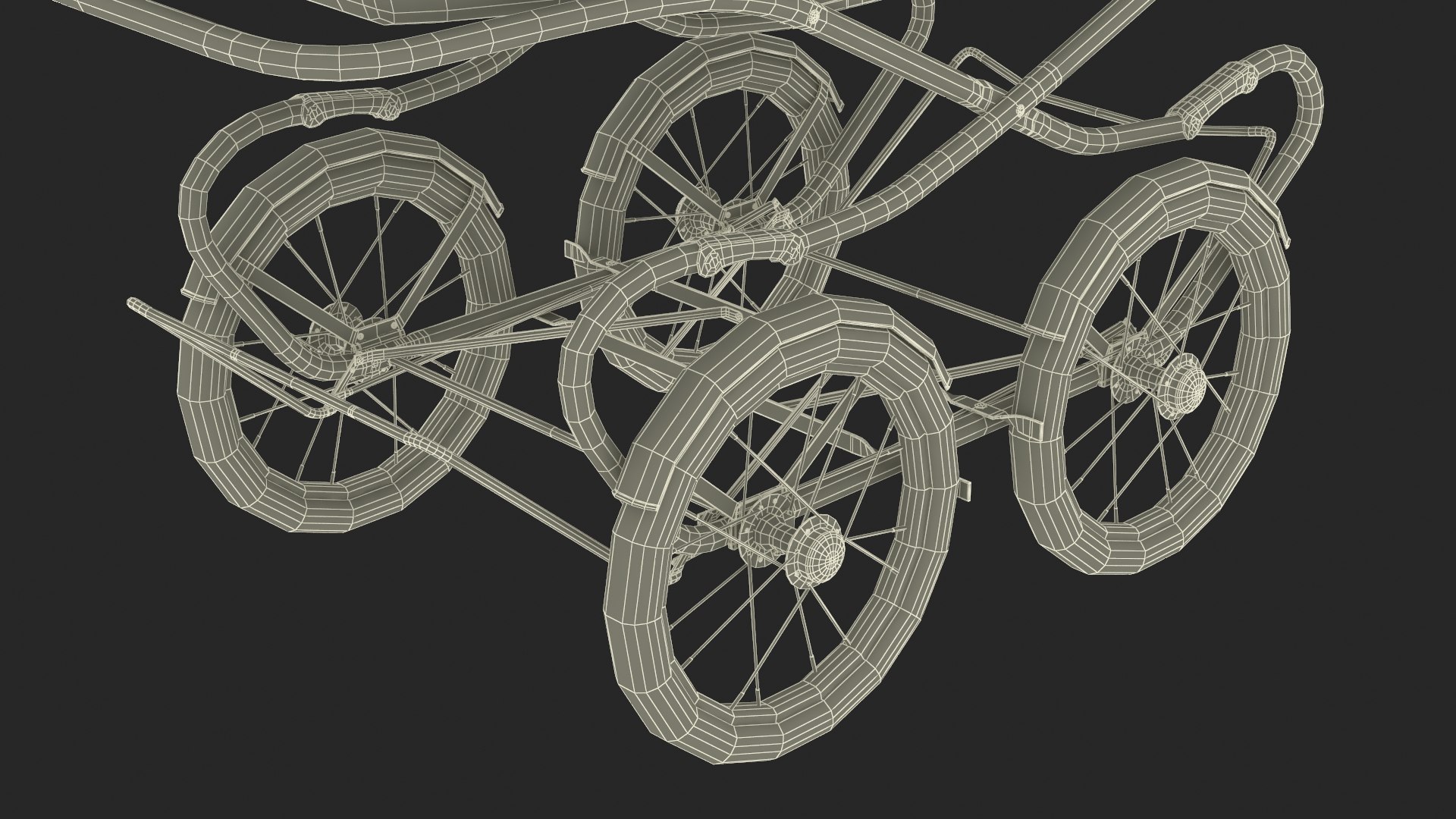 3D Bilt Rite Vintage Baby Stroller With Sleeping Child - TurboSquid 2337760