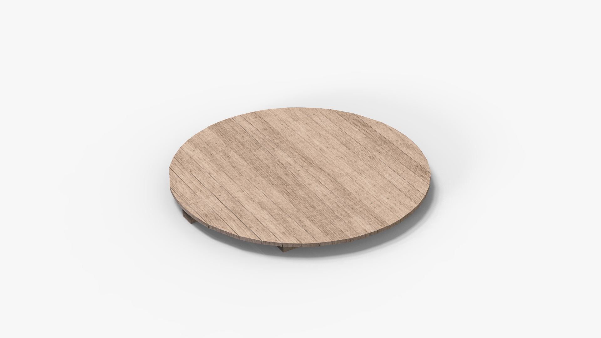 Rounded Wooden Platform Model - TurboSquid 1914550