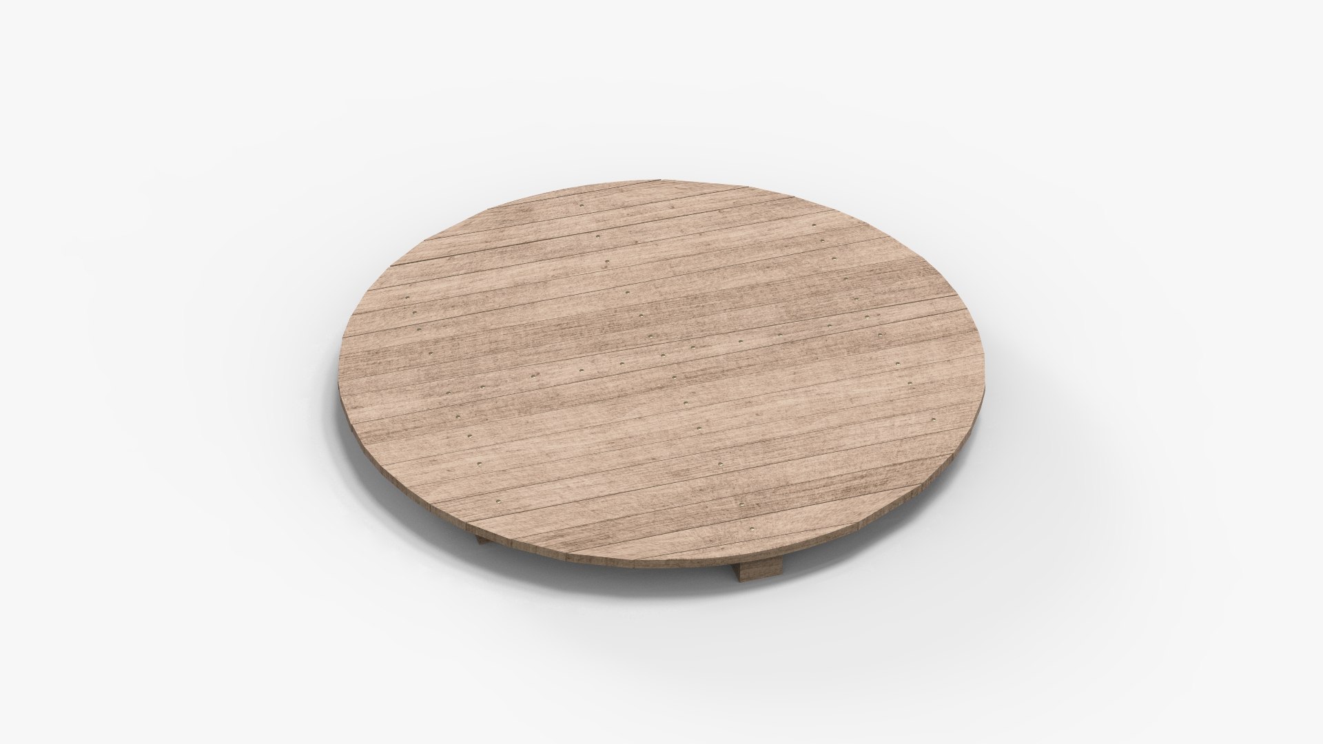 Rounded Wooden Platform Model - TurboSquid 1914550
