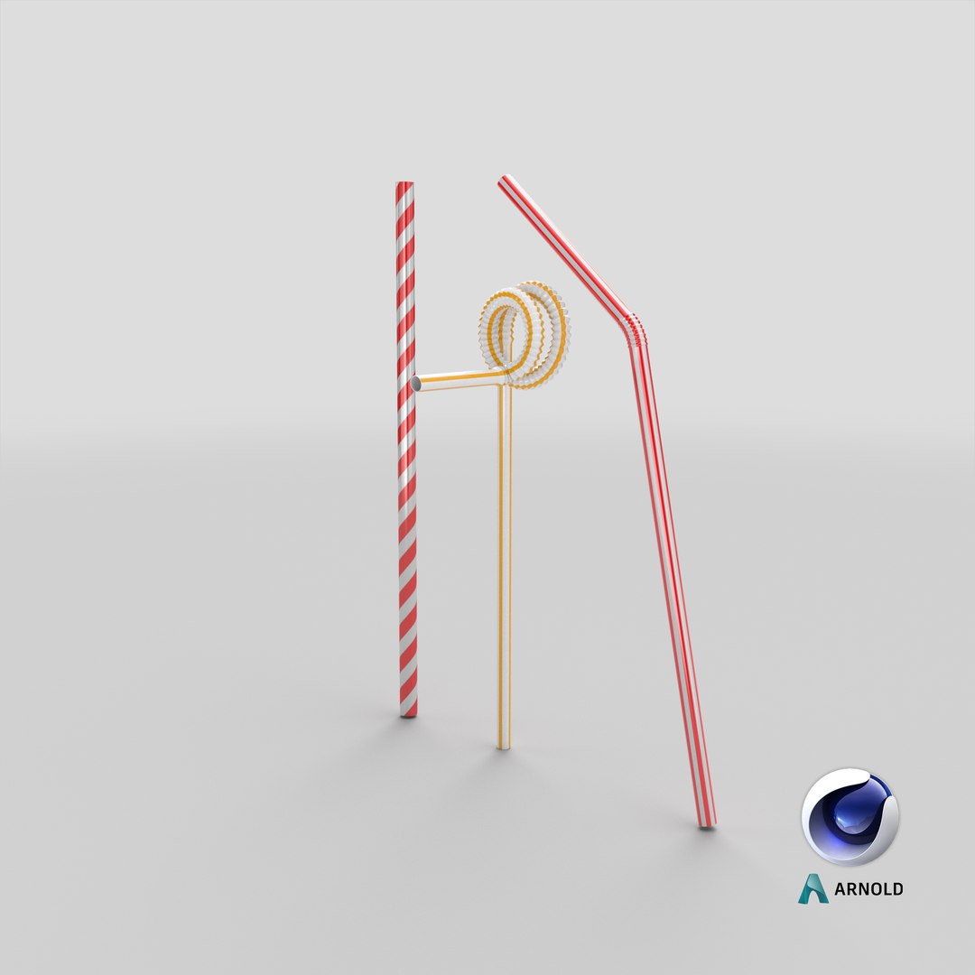 3D Bamboo Straw Model - TurboSquid 1949162