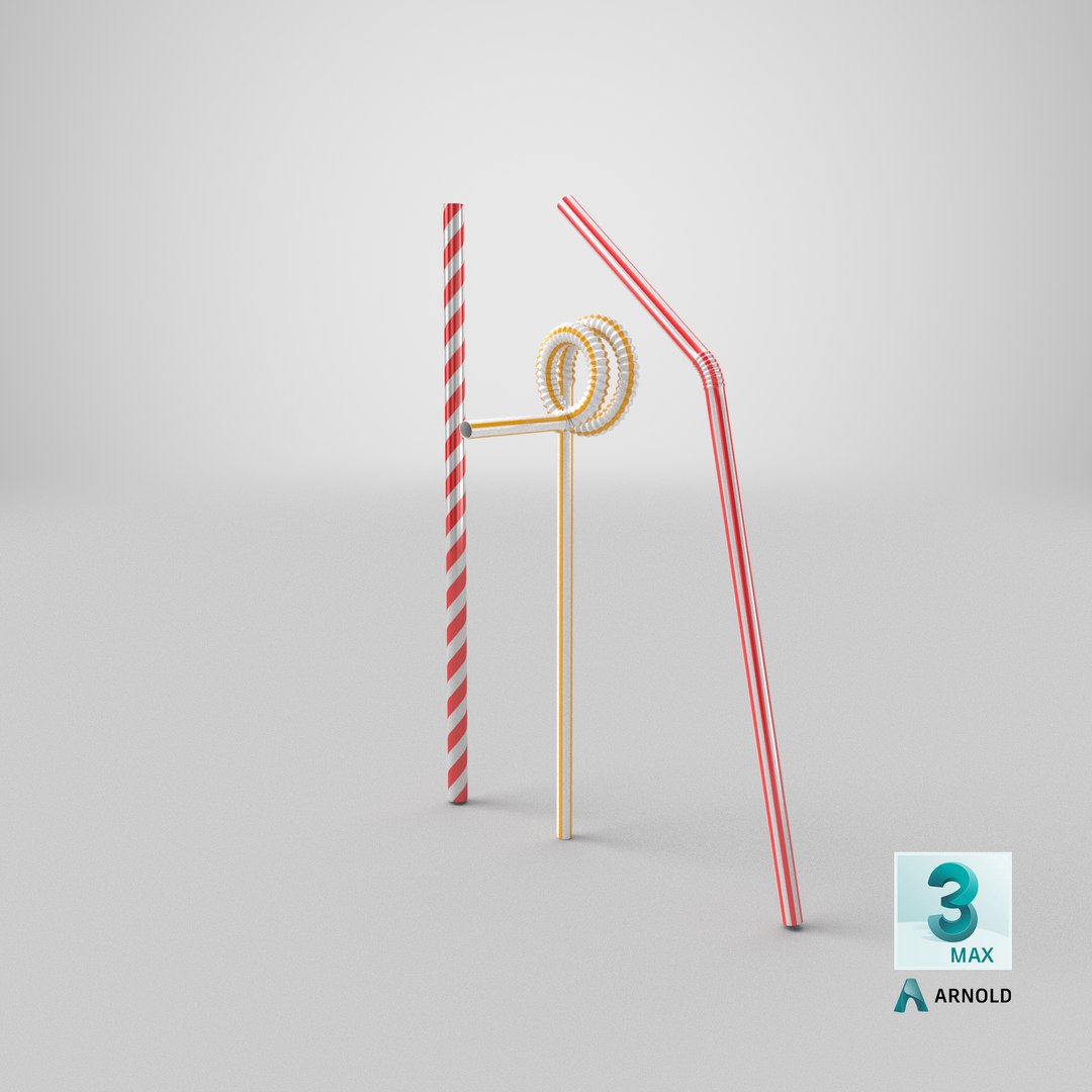 3D Bamboo Straw Model - TurboSquid 1949162