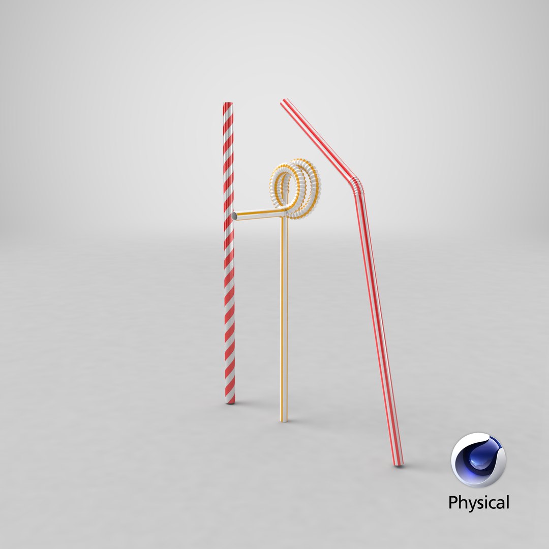 3D Bamboo Straw Model - TurboSquid 1949162