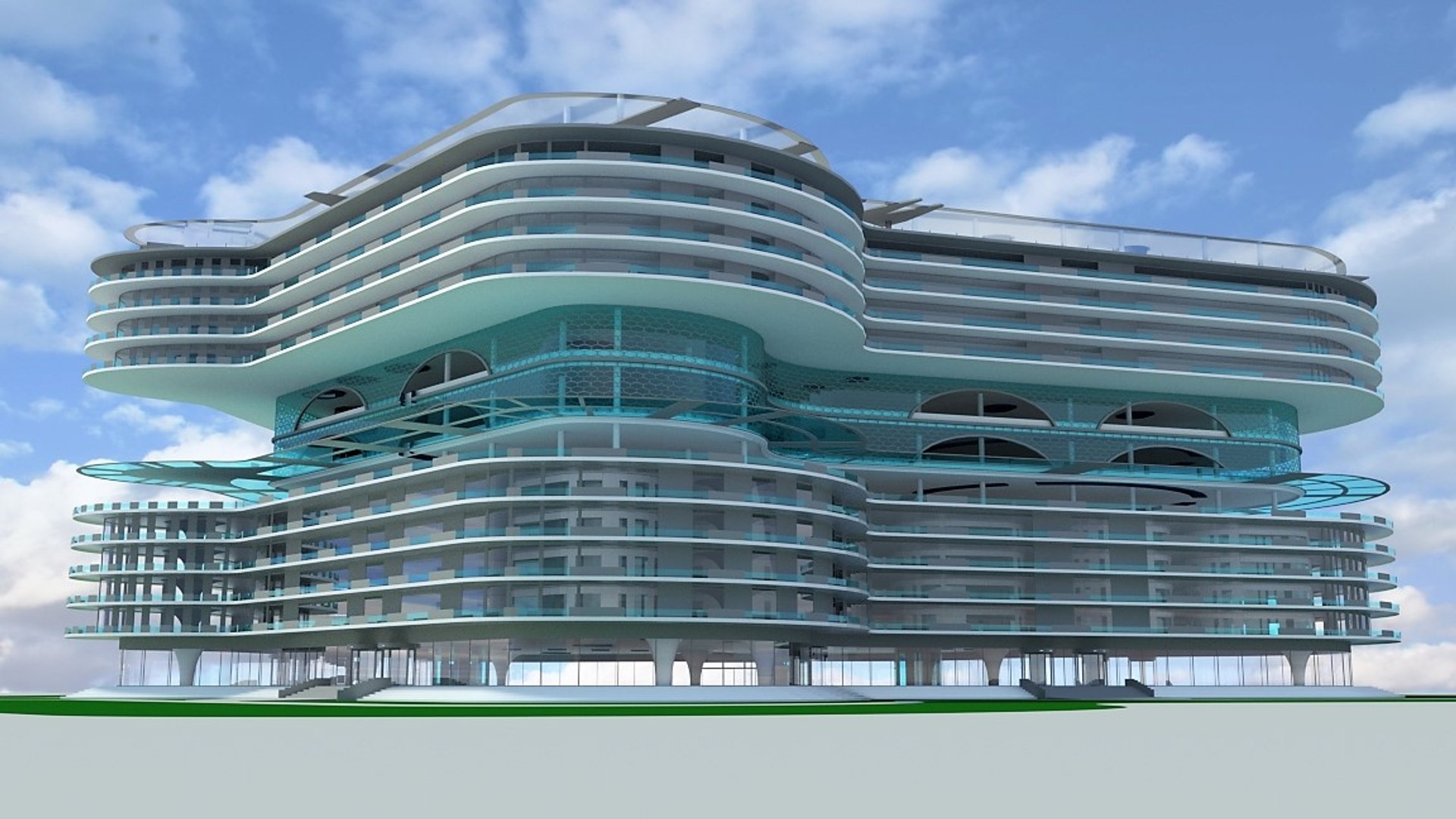 3D Office Building - TurboSquid 1337662