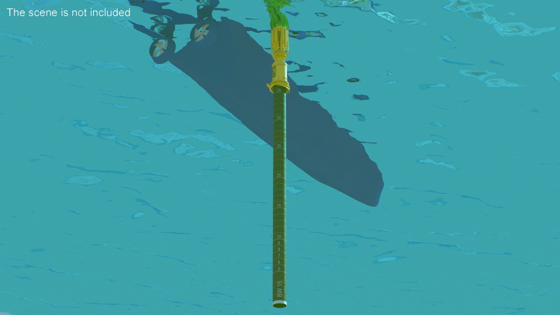 Marine Pile Driver And Subsea Pile 3D Model - TurboSquid 2330129