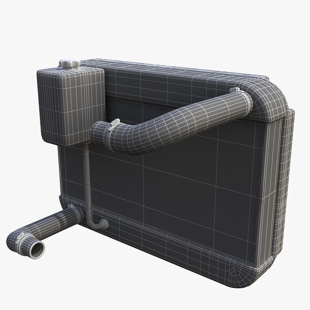 3d Model Car Radiator