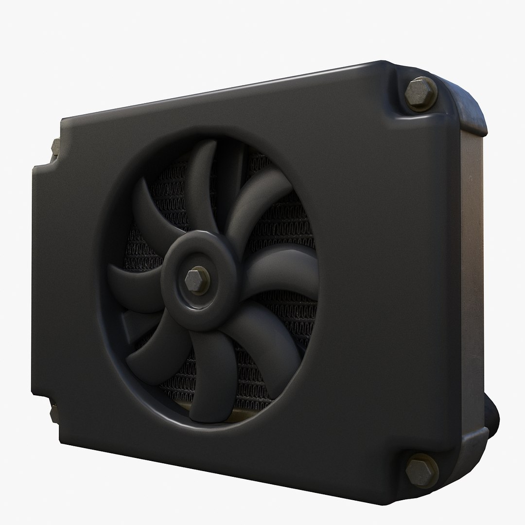 3d Model Car Radiator