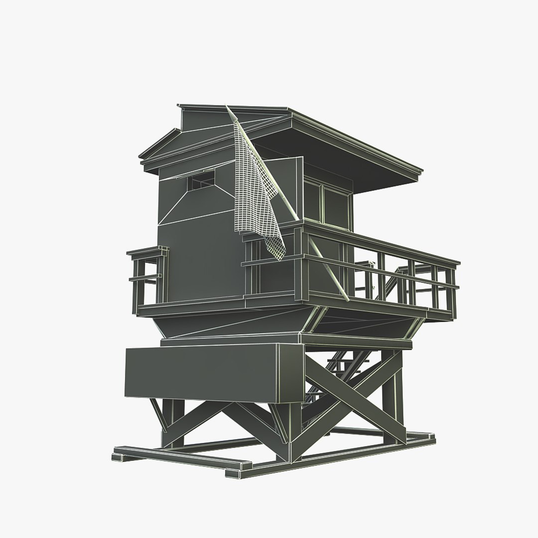 3d Model Lifeguard Station