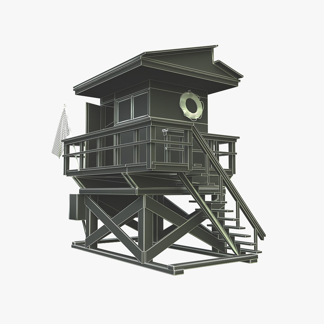 3d Model Lifeguard Station