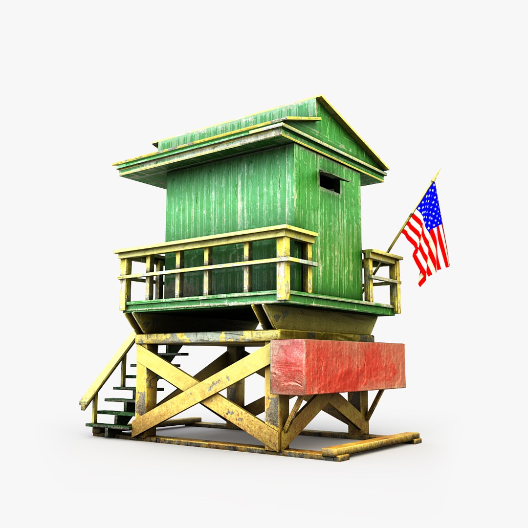 3d Model Lifeguard Station
