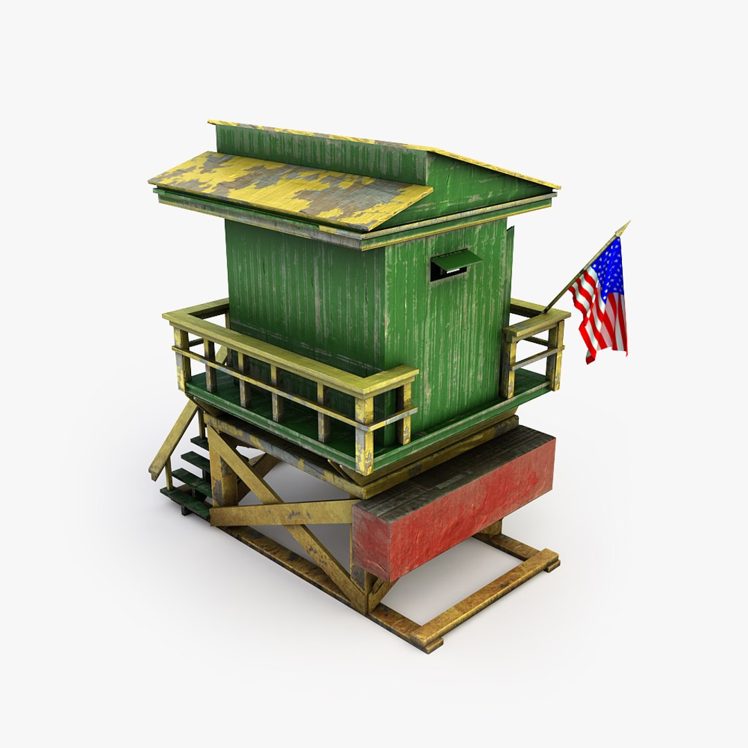 3d Model Lifeguard Station