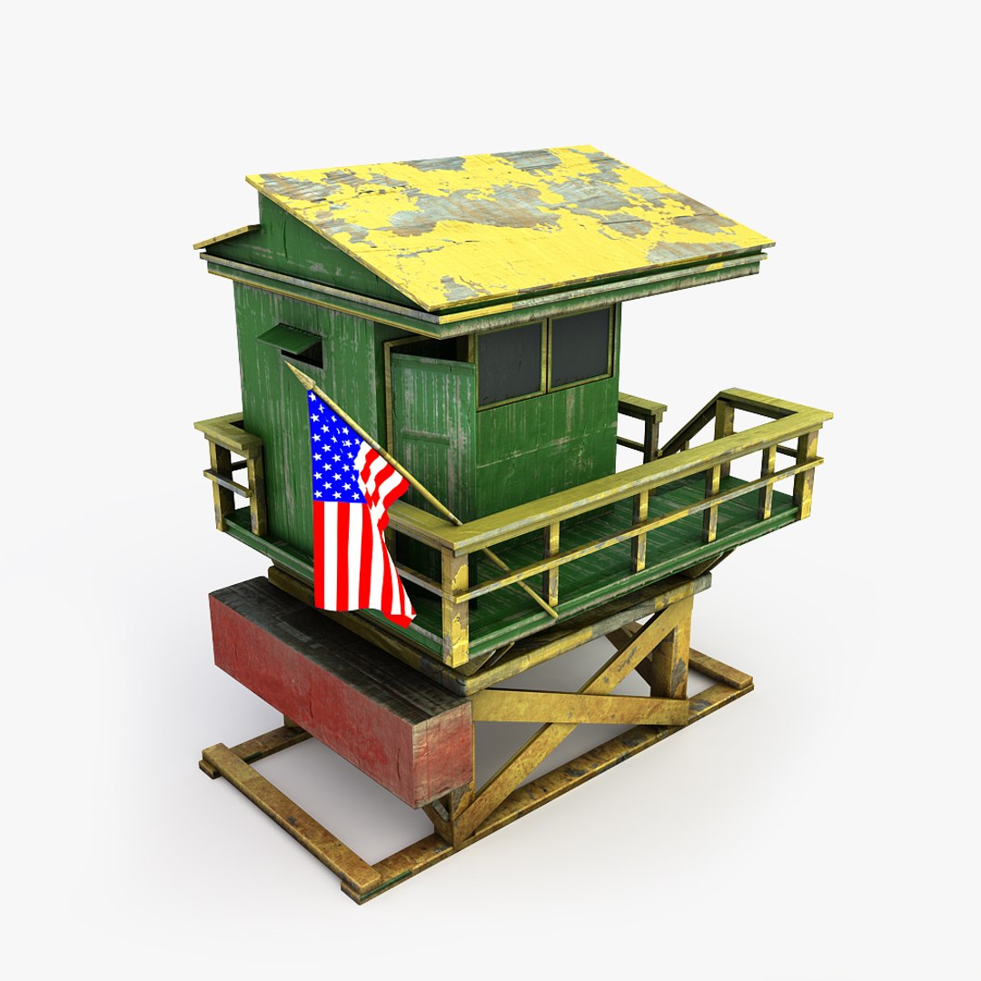 3d Model Lifeguard Station