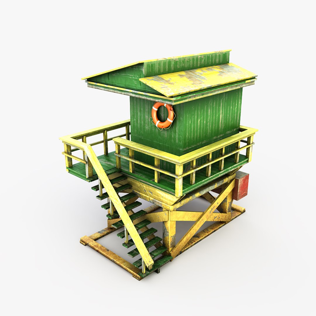 3d Model Lifeguard Station