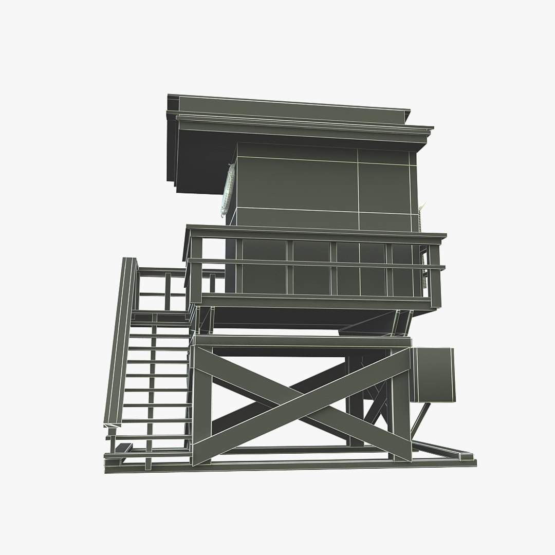 3d Model Lifeguard Station