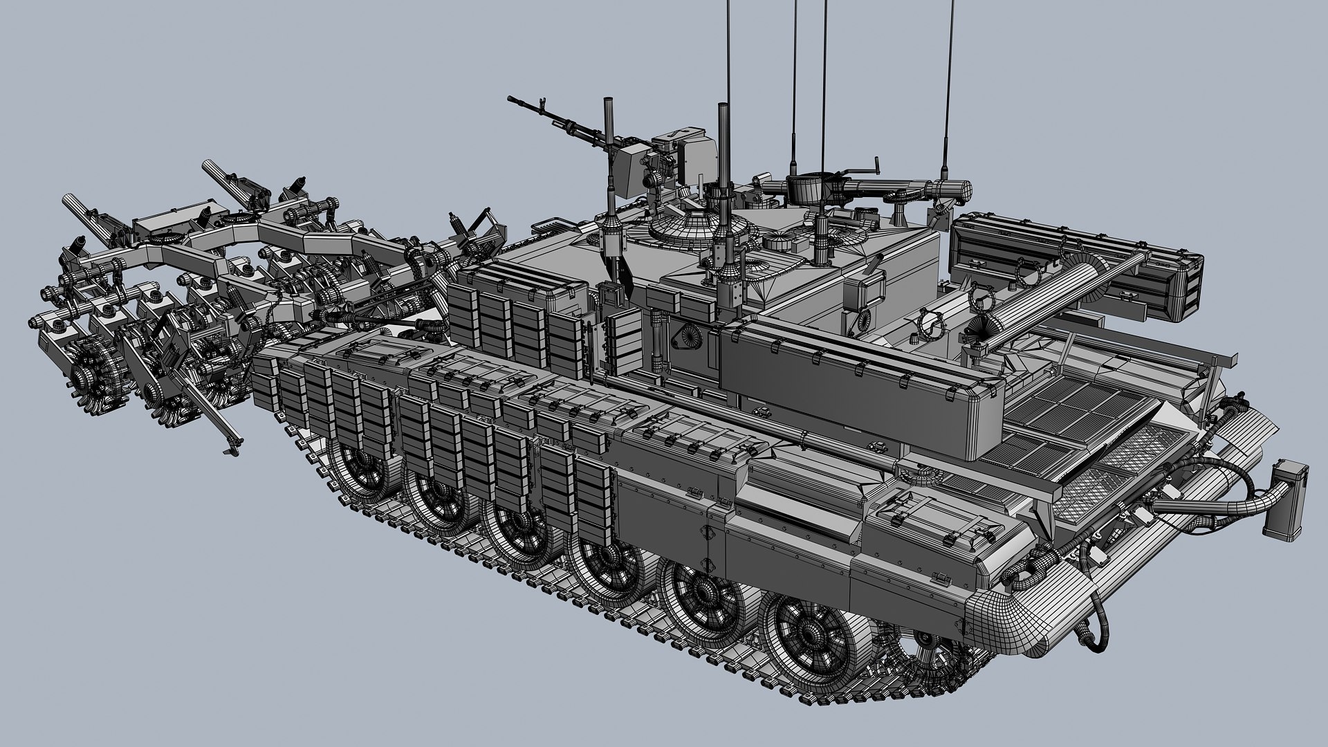 3D Model Armored Bmr-3ms - TurboSquid 1711942