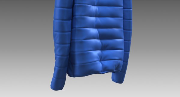3D realistic jacket blue hanger model - TurboSquid 1308095