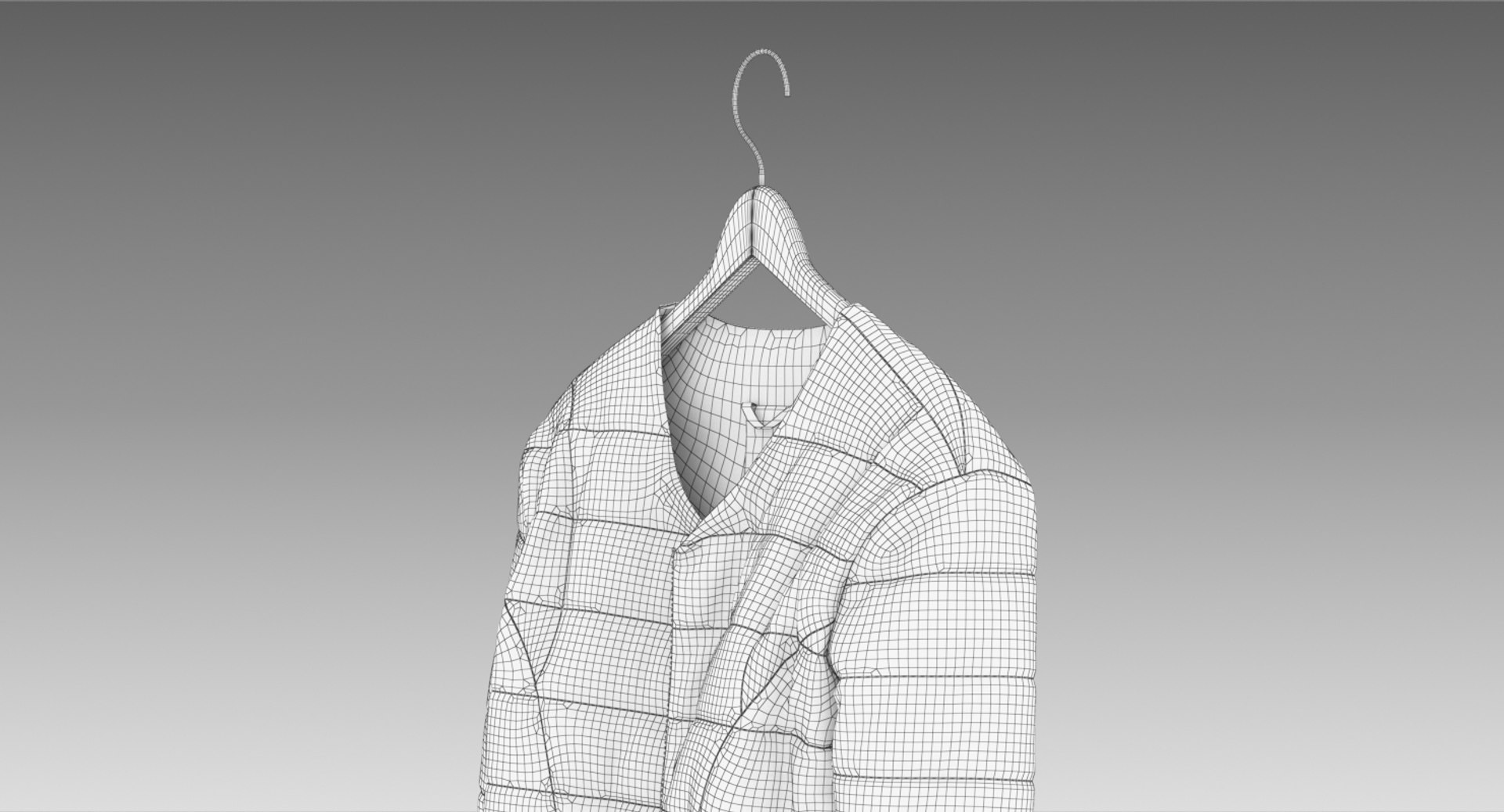 3D Realistic Jacket Blue Hanger Model - TurboSquid 1308095