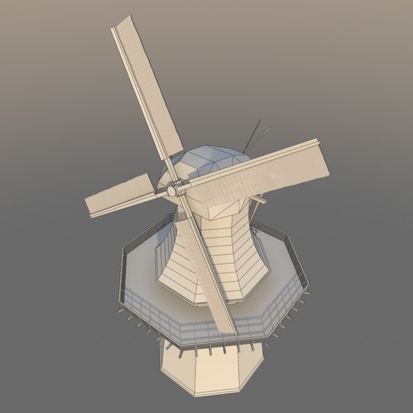dutch windmill 3d model