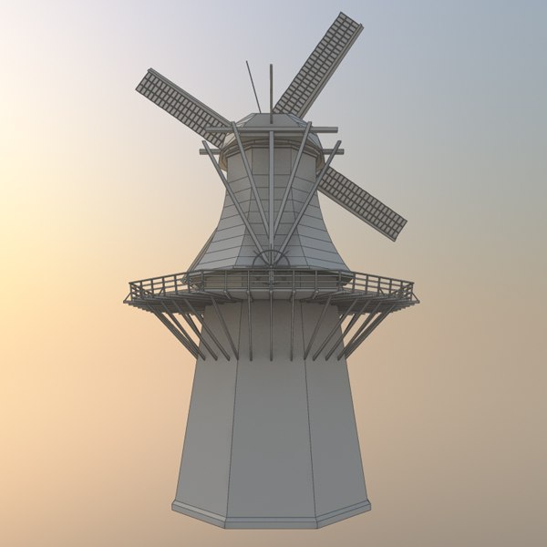 dutch windmill 3d model