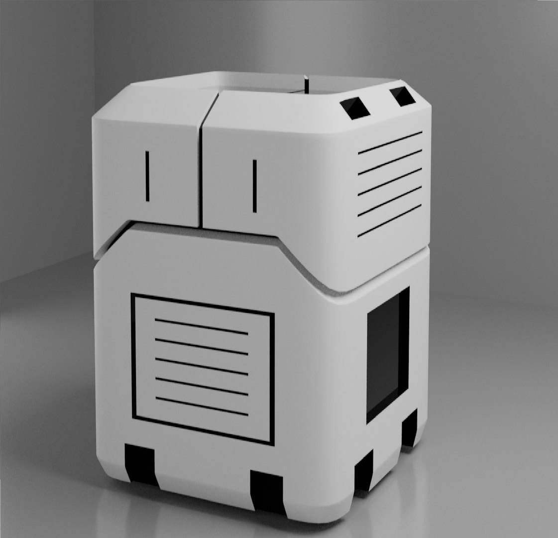 Sci-Fi Drop Box 3D - TurboSquid 2187209