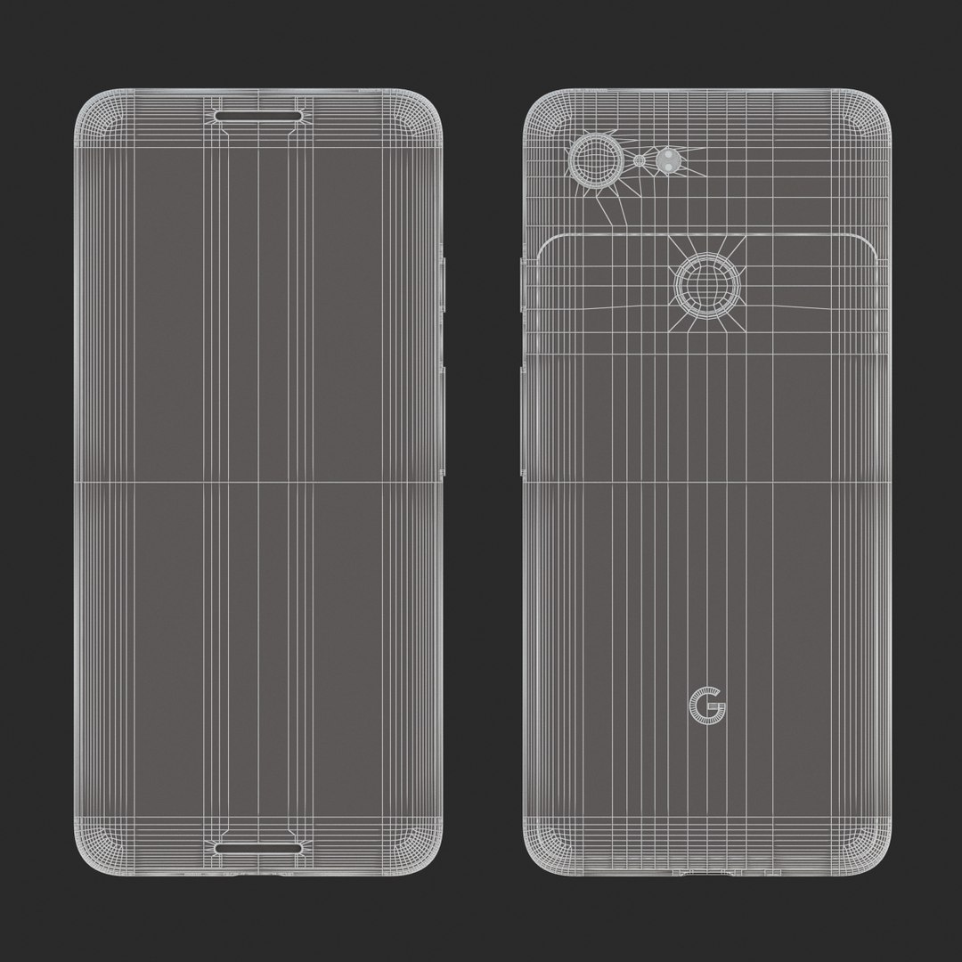 2 google pixel 3 3D model - TurboSquid 1346089