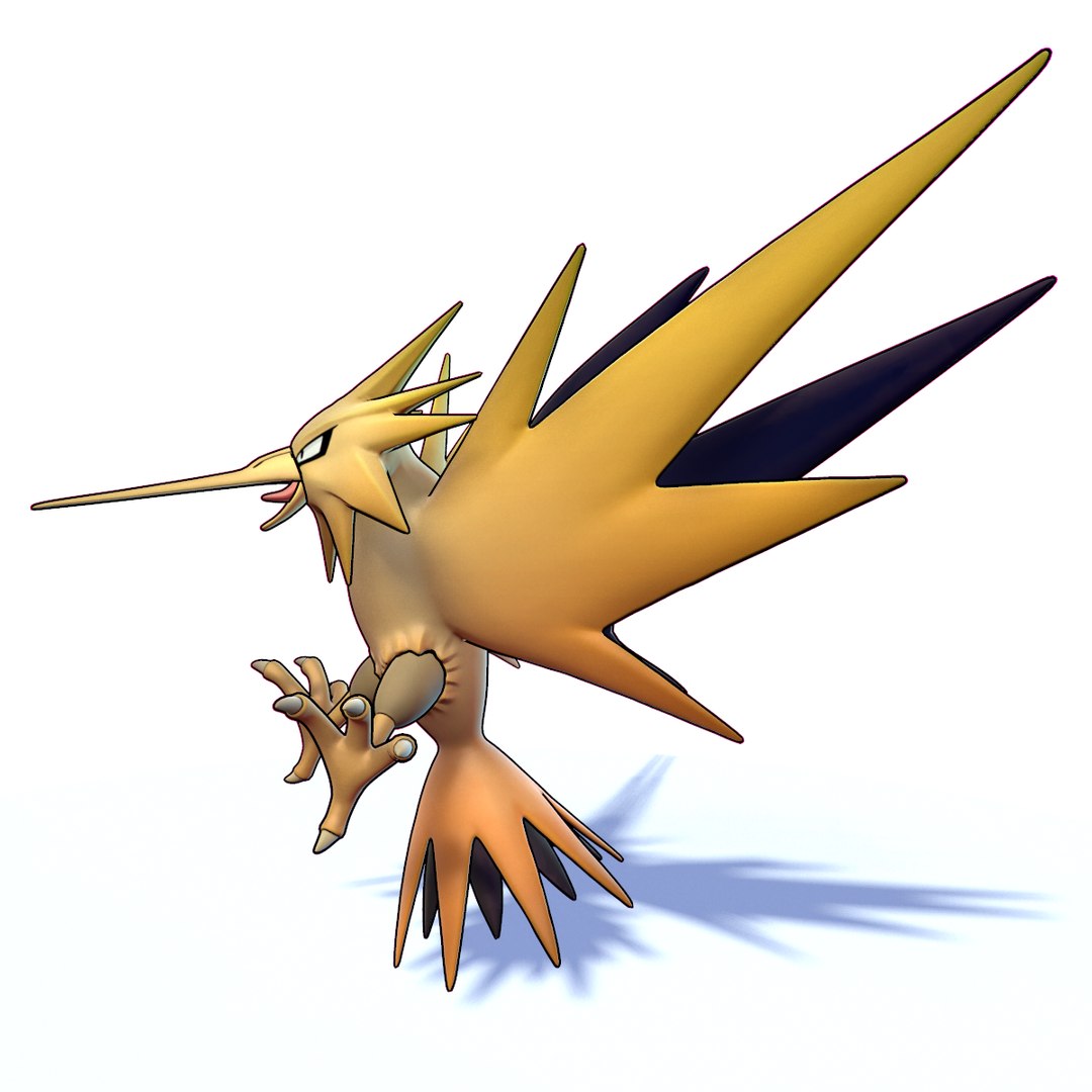3D Zapdos Pokemon - TurboSquid 1249081