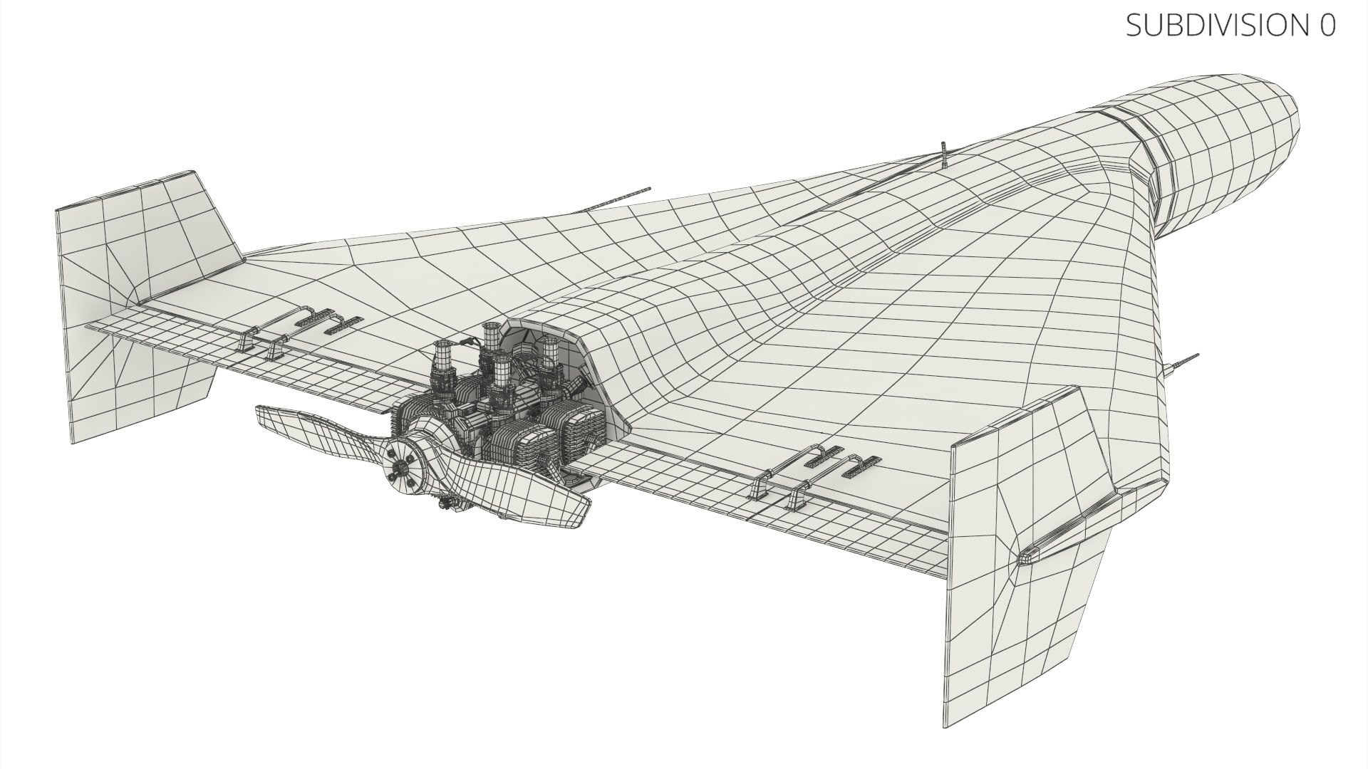 3D Model Attack Drone Kamikaze Shahed 136 Wing-Type Gray - TurboSquid 2459800