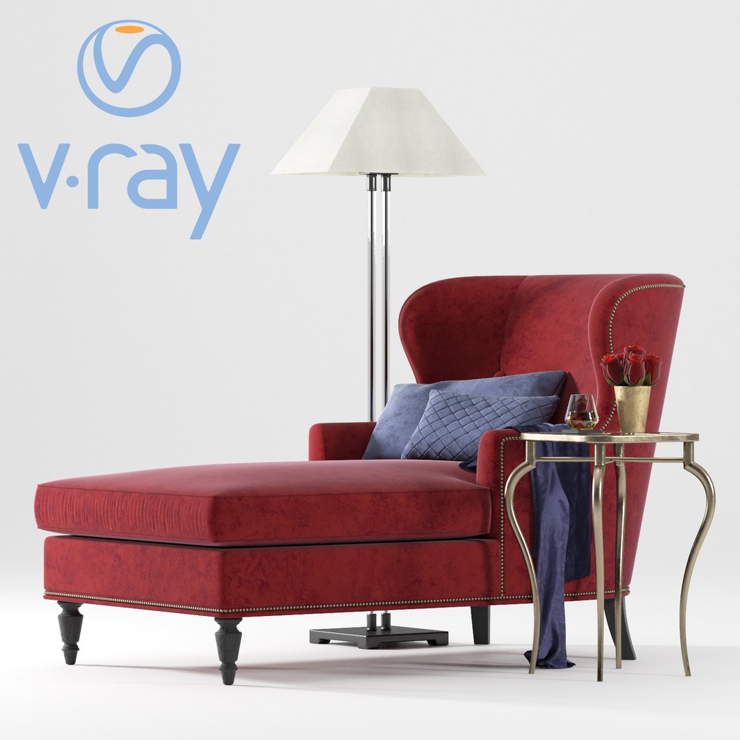 Bernhardt Nadine Chaise Rh 3d Max