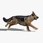 German Shepherd Fur Animations 3d Model
