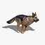 German Shepherd Fur Animations 3d Model