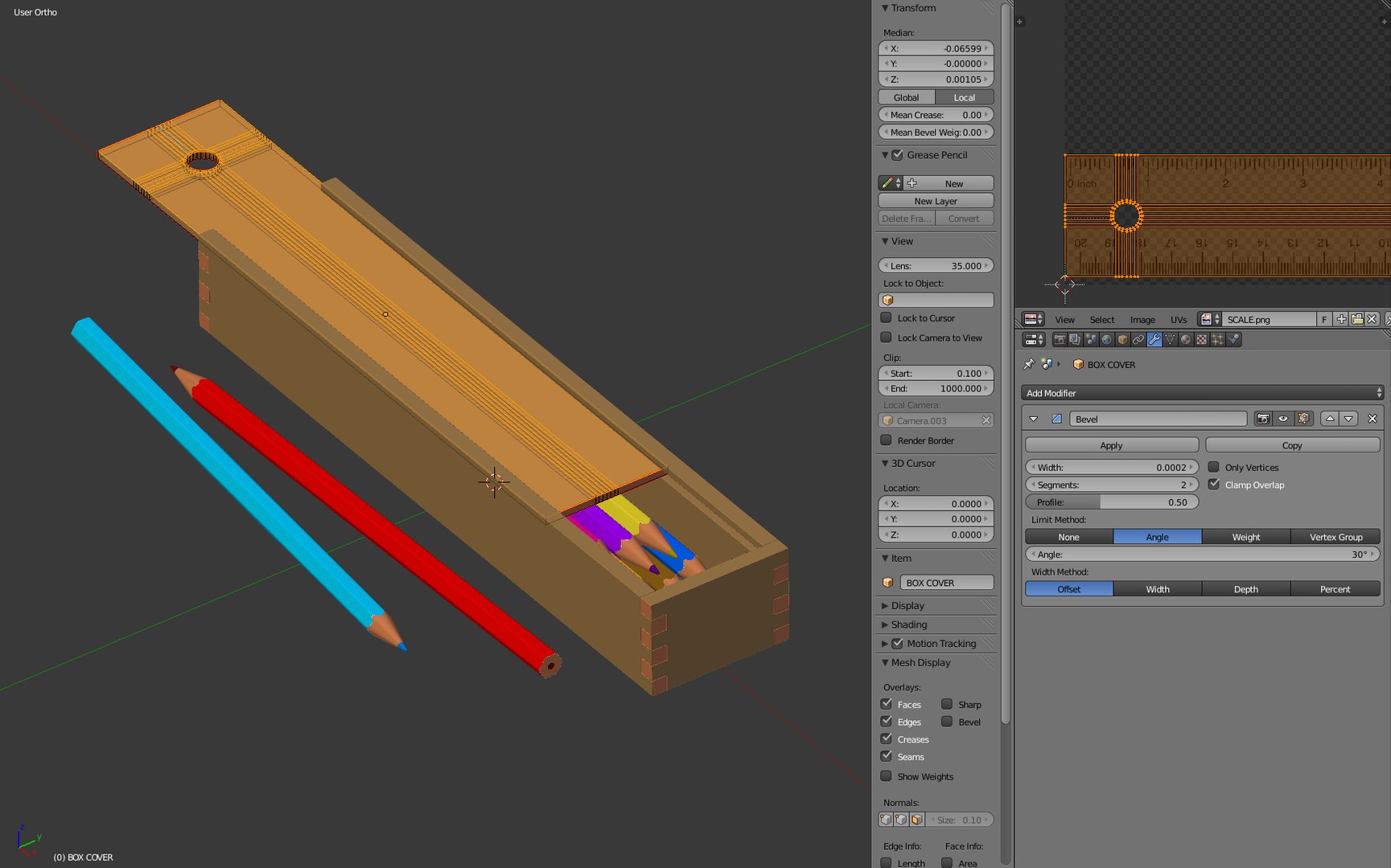 Box Color Pencil 3D Model - TurboSquid 1574520