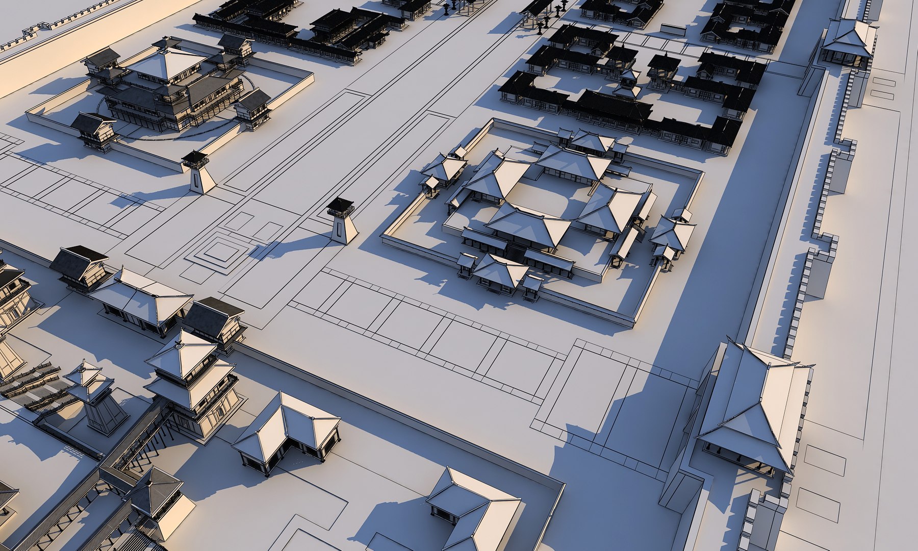 Chinese Ancient Buildings 08 3D Model - TurboSquid 1957223