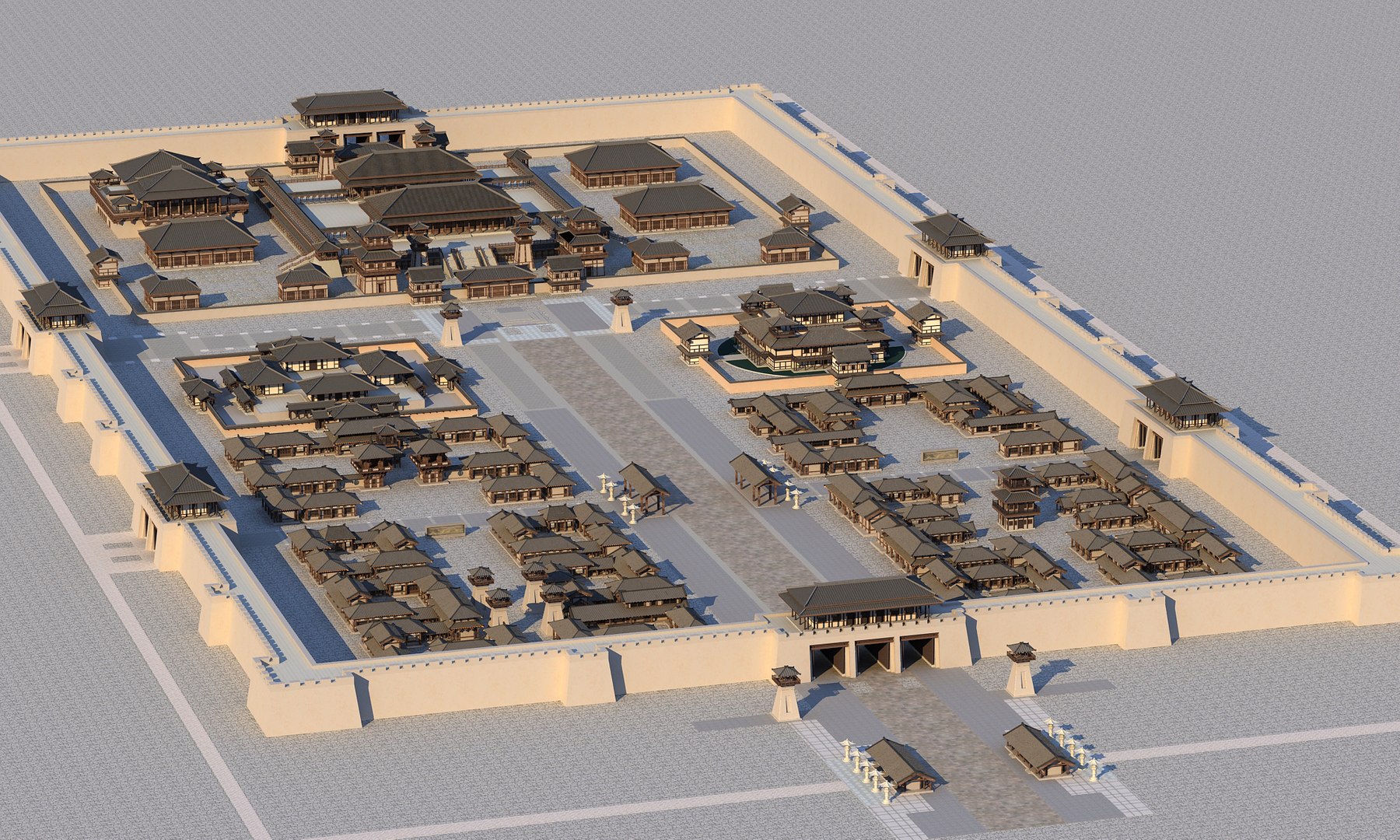 Chinese Ancient Buildings 08 3D Model - TurboSquid 1957223