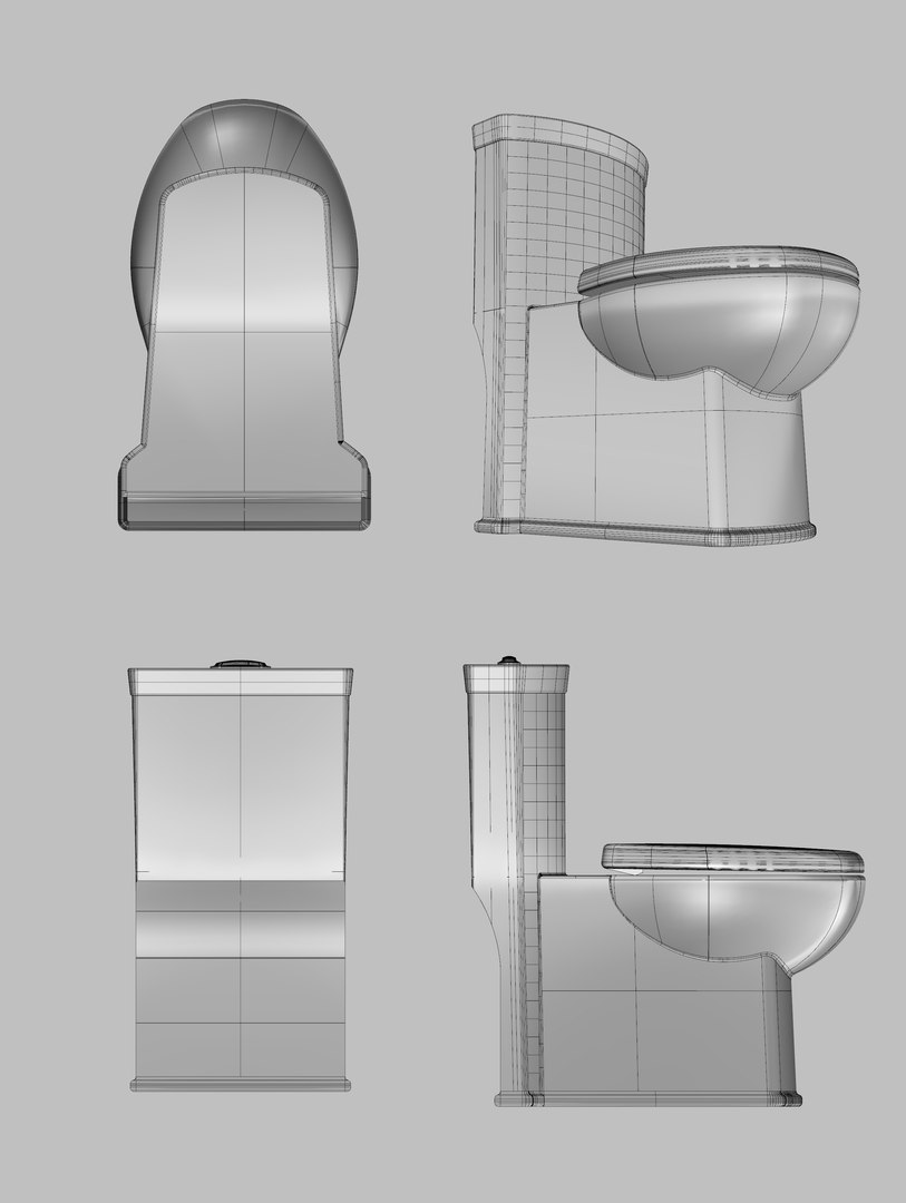 Toilet wc 3D model - TurboSquid 1472679