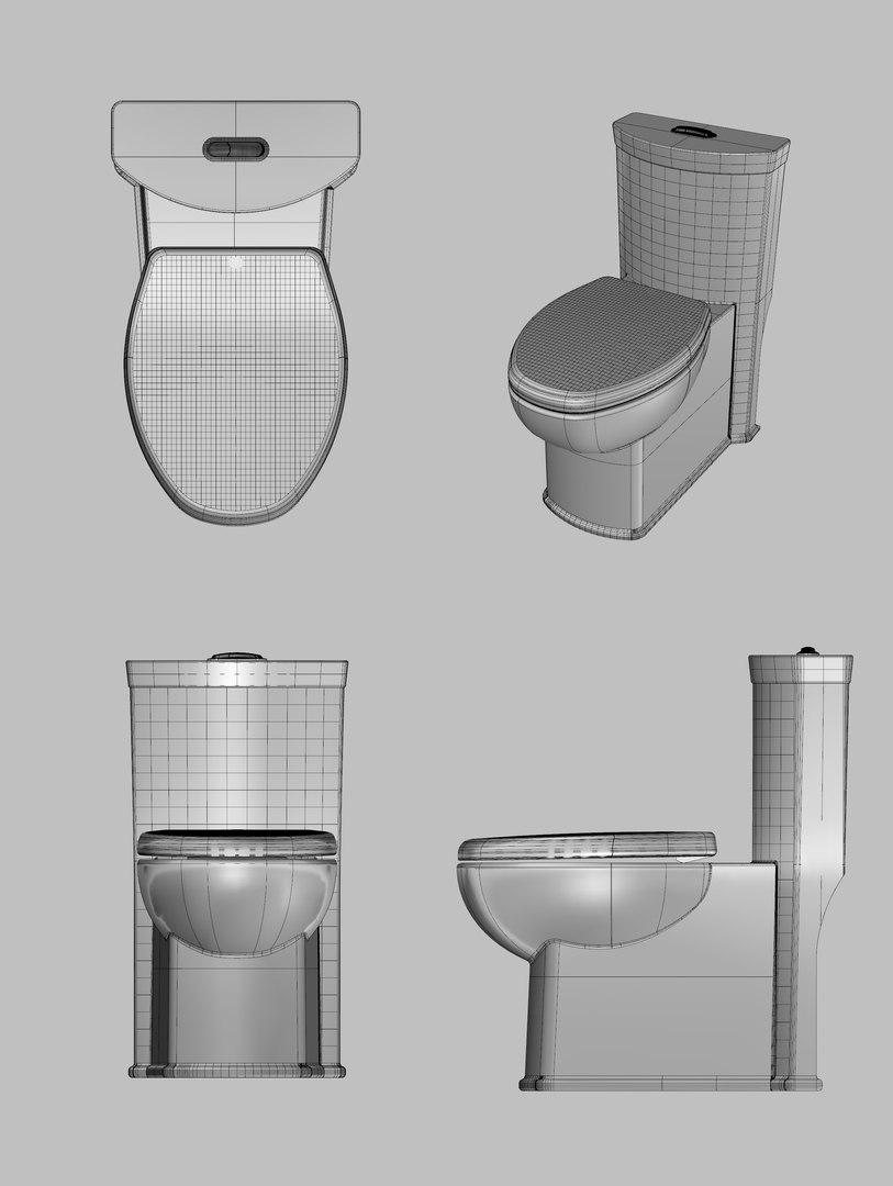 Toilet wc 3D model - TurboSquid 1472679